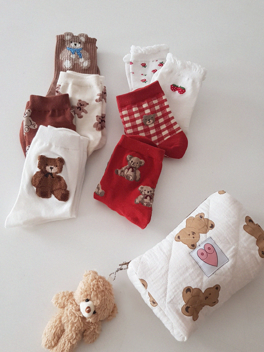 TEDDY SOCKS // BROWN – tricirculo