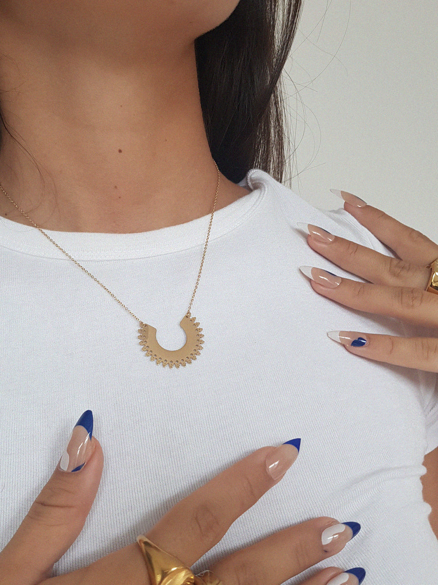 SUNNI NECKLACE // stainless steal – tricirculo